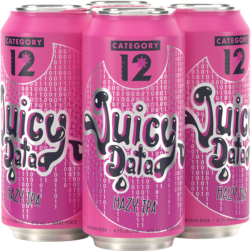 CATEGORY 12 BREWING - JUICY DATA HAZY IPA TALL CAN Canadian Domestic Beer