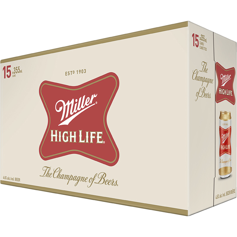 MILLER HIGH LIFE - CAN Canadian Domestic Beer