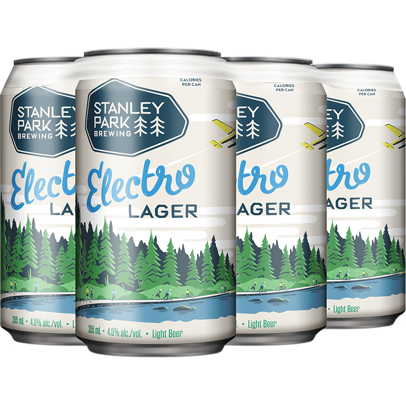 STANLEY PARK BREWING - ELECTRO LAGER CAN Canadian Domestic Beer