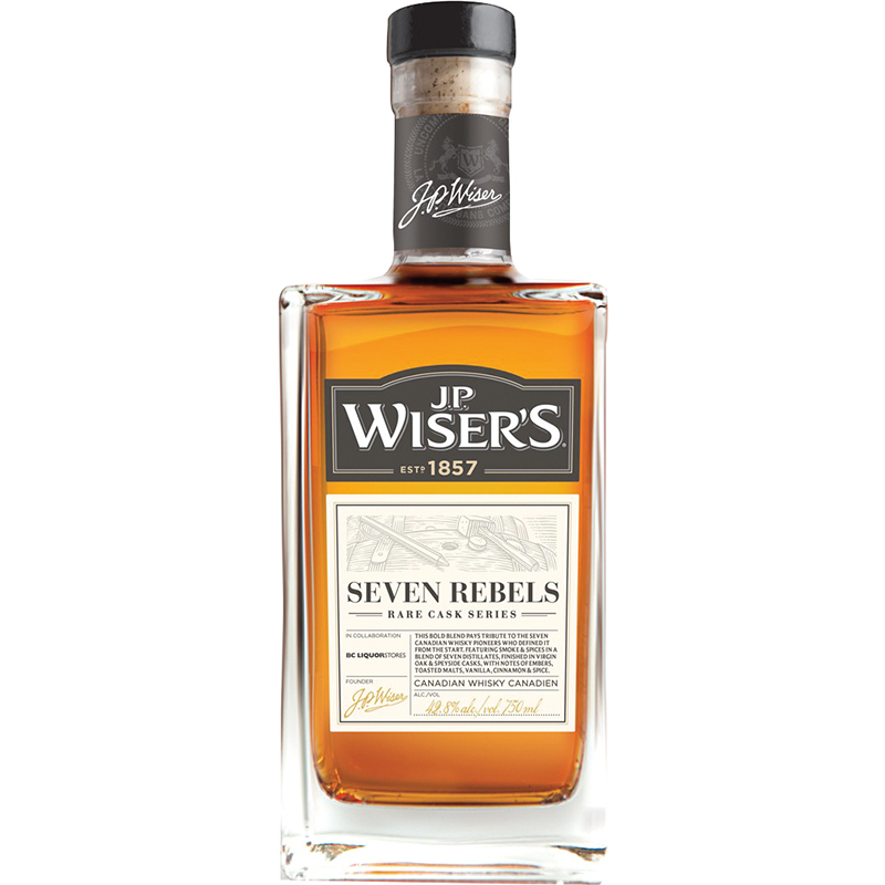 J.P. WISER'S RARE CASK SERIES SEVEN REBELS - CANADIAN WHISKY Canadian ...