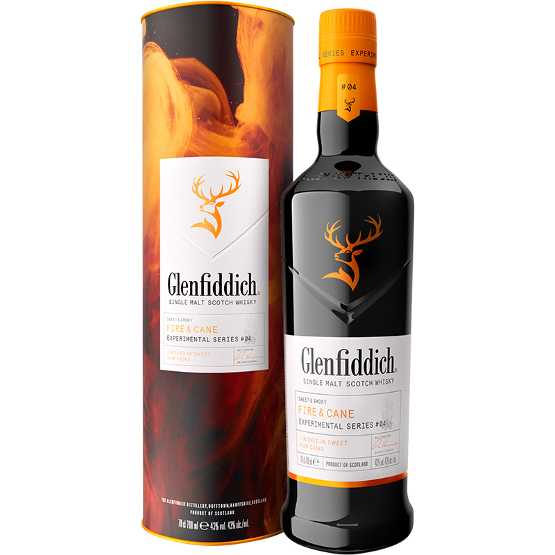 GLENFIDDICH - FIRE AND CANE Scottish Whisky / Whiskey