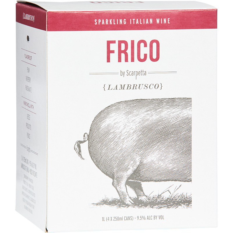 SCARPETTA - LAMBRUSCO FRICO CAN Italian Sparkling Wine