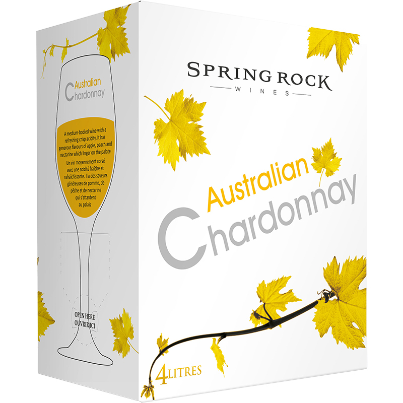 CHARDONNAY - SPRING ROCK Australian White Wine