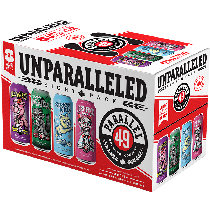 PARALLEL 49 - UNPARALLELED 8 PACK TALL CAN Canadian Domestic Beer