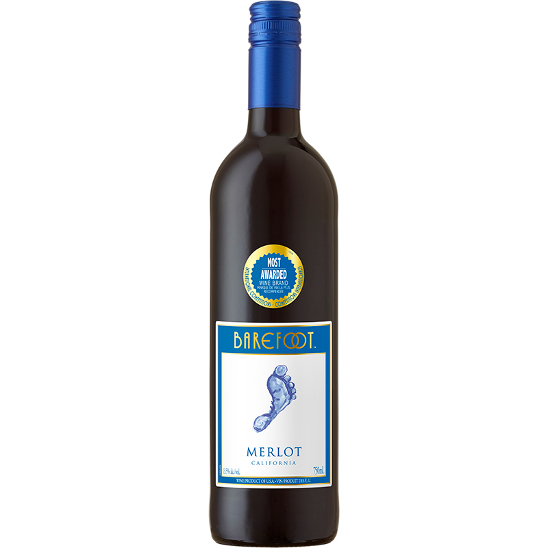 MERLOT - BAREFOOT CALIFORNIA American Red Wine