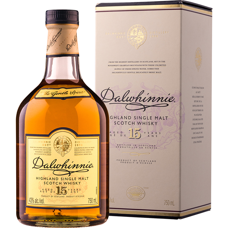 DALWHINNIE - 15 YEAR OLD Scottish Whisky / Whiskey
