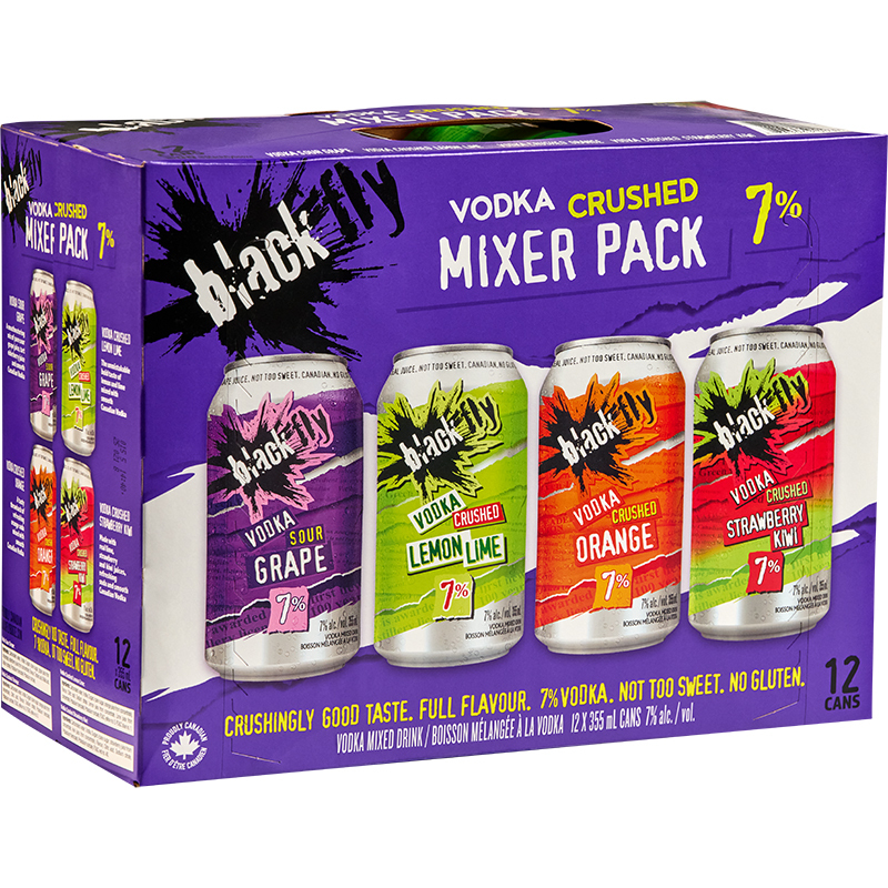 BLACK FLY - PURPLE CRUSHED MIXER PACK CAN Canadian Coolers