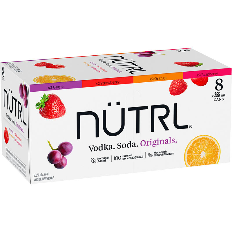 NUTRL - VODKA SODA ESSENTIALS MIXER Canadian Coolers