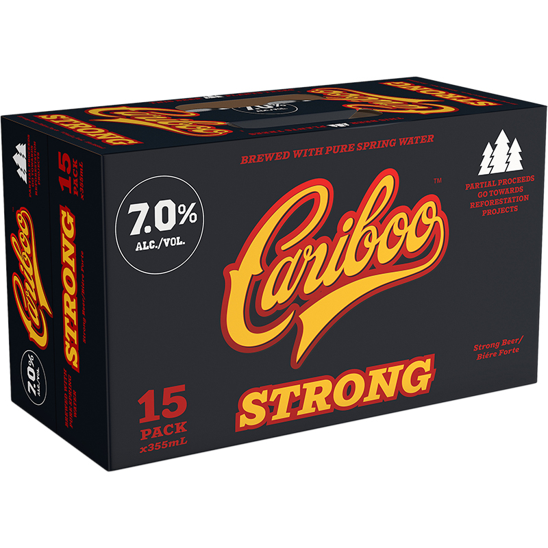 PACIFIC WESTERN - CARIBOO STRONG CAN Canadian Domestic Beer