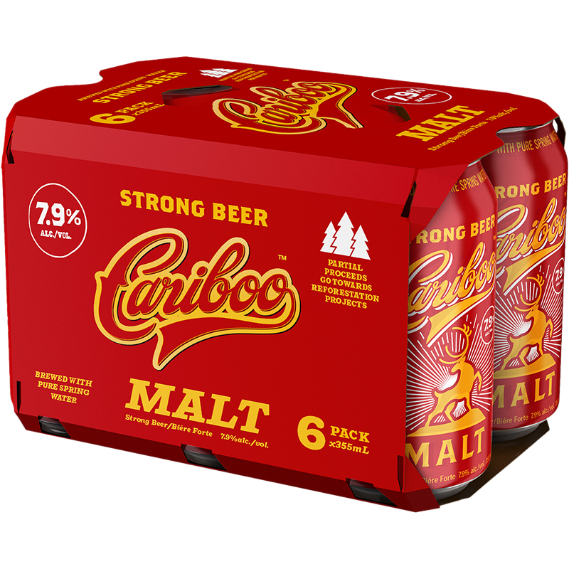PACIFIC WESTERN - CARIBOO MALT STRONG CAN Canadian Domestic Beer