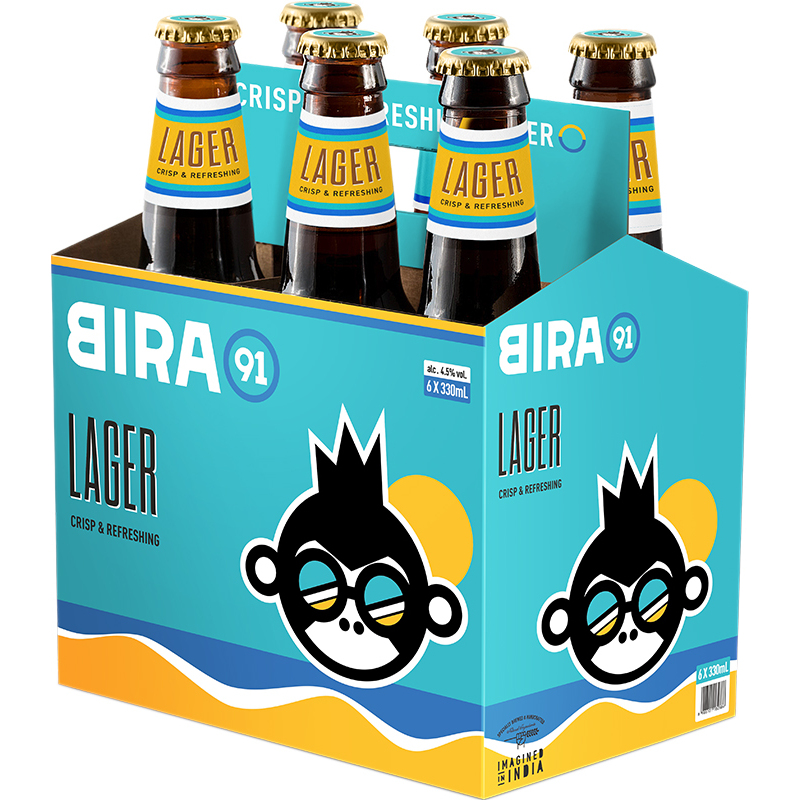 BIRA 91 - LAGER BEER Indian Import Beer