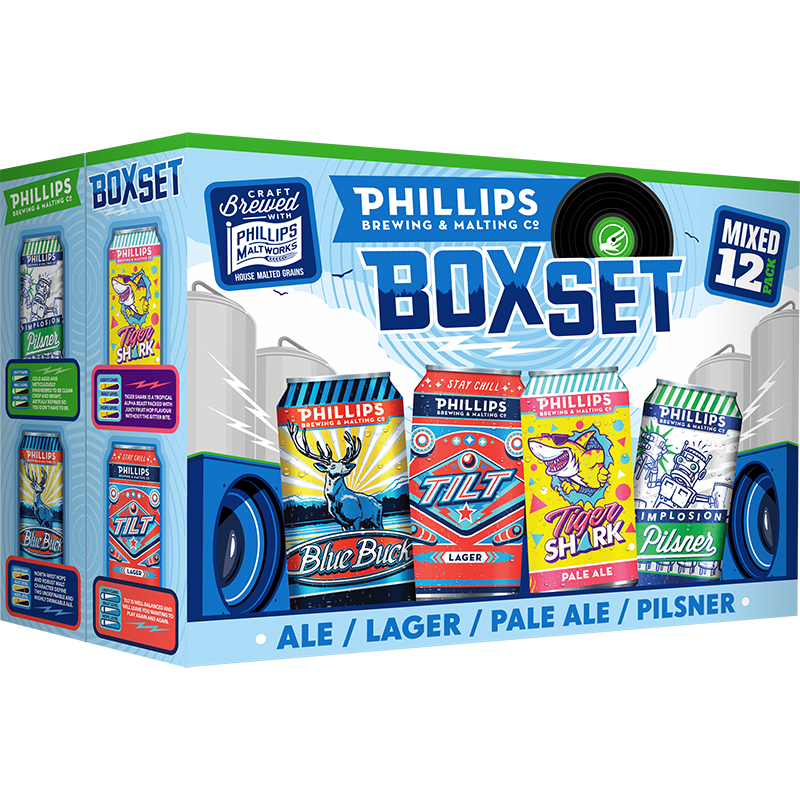 PHILLIPS BREWING - BOX SET MIXED PACK CAN Canadian Domestic Beer