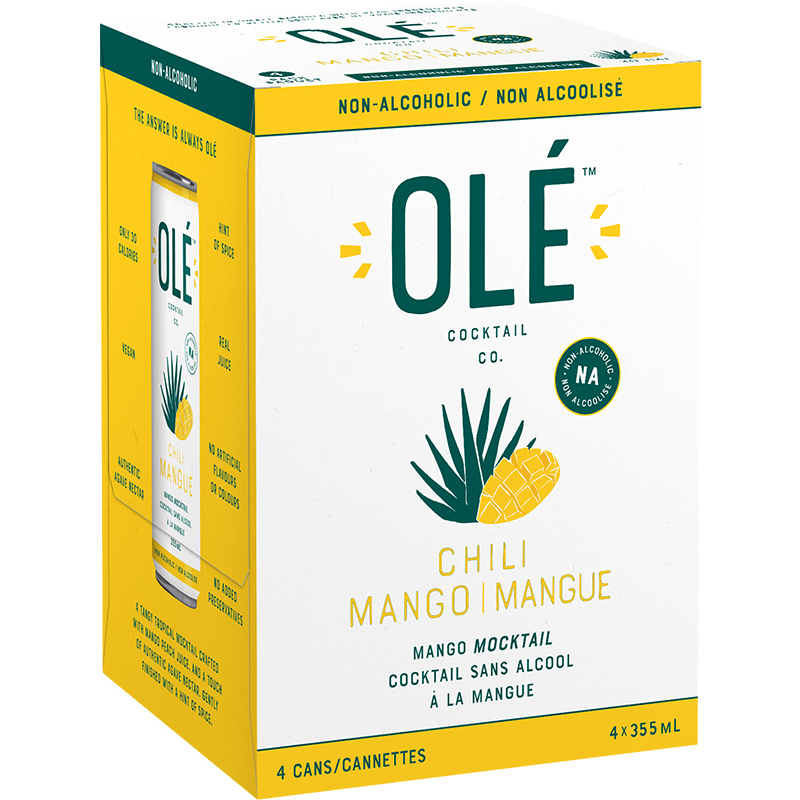OLE COCKTAIL CO - CHILI MANGO NON-ALC CAN Canadian De-Alcoholized Beer