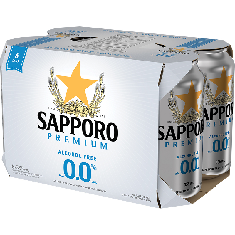 SAPPORO - NON ALC CAN Canadian De-Alcoholized Beer