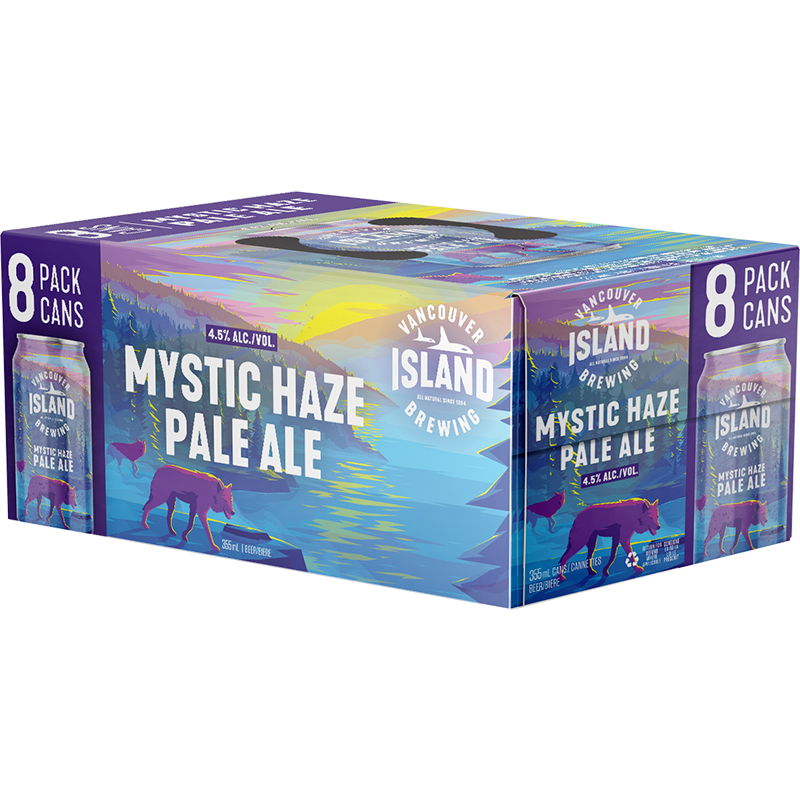 VANCOUVER ISLAND - MYSTIC HAZE PALE ALE 8 PACK Canadian Domestic Beer