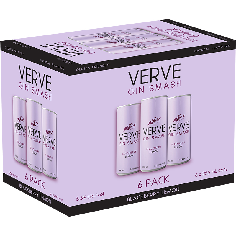VERVE - GIN SMASH BLACKBERRY LEMON CAN Canadian Coolers