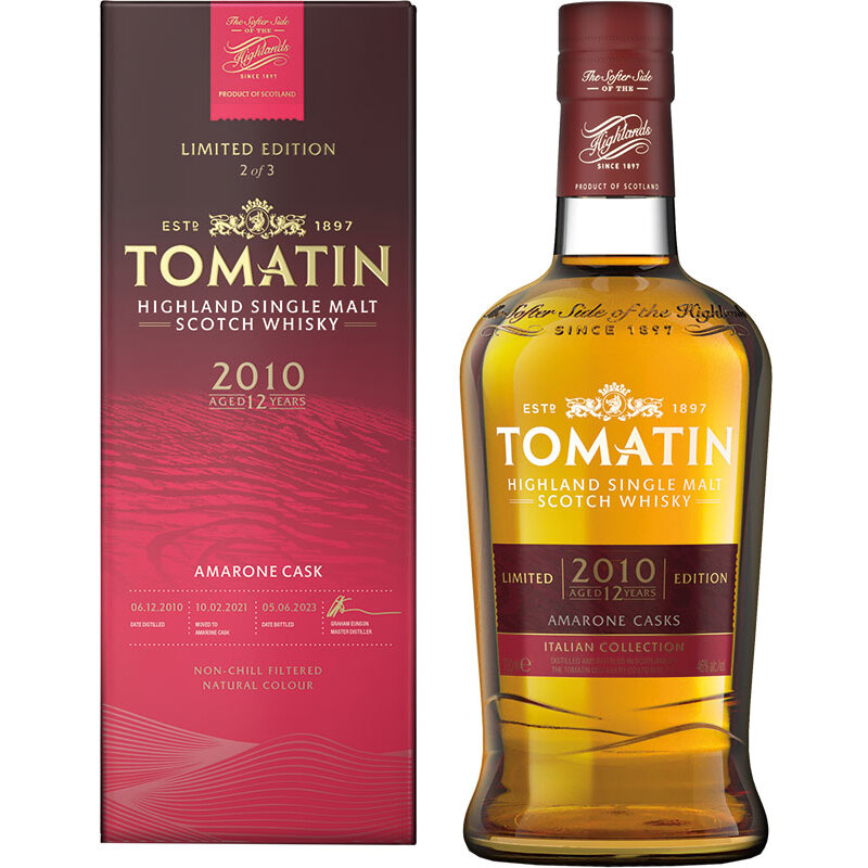 TOMATIN - ITALIAN COLLECTION AMARONE CASK Scottish Whisky / Whiskey