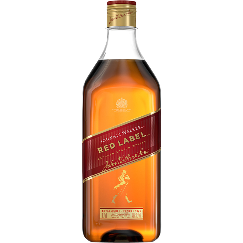 JOHNNIE WALKER - RED LABEL PET Scottish Whisky / Whiskey
