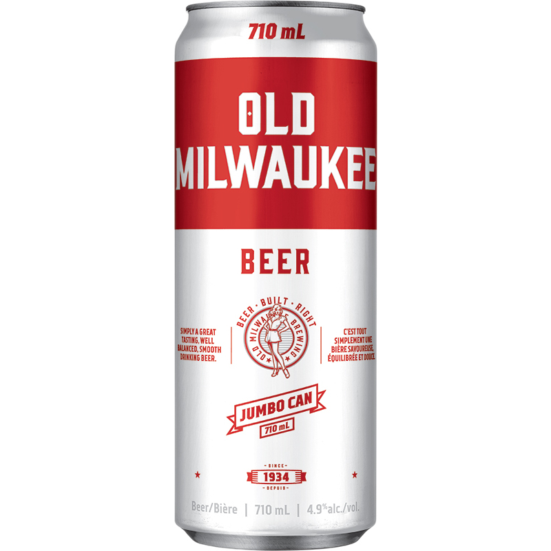 STROH - OLD MILWAUKEE JUMBO CAN Canadian Domestic Beer