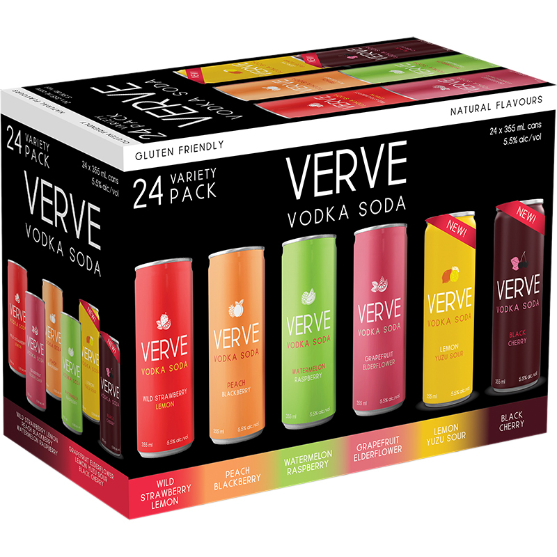 VERVE - VODKA SODA SPECIALTY MIX PACK CAN Canadian Coolers