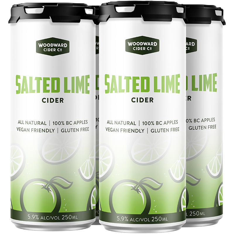 WOODWARD CIDER CO - SALTED LIME CAN Canadian Cider