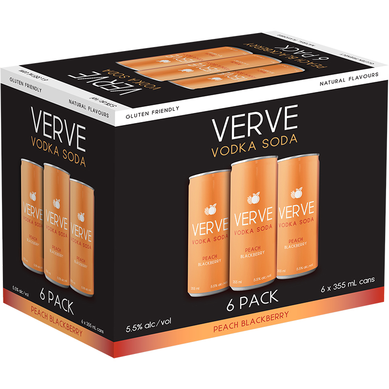 VERVE - VODKA PEACH BLACKBERRY CAN Canadian Coolers