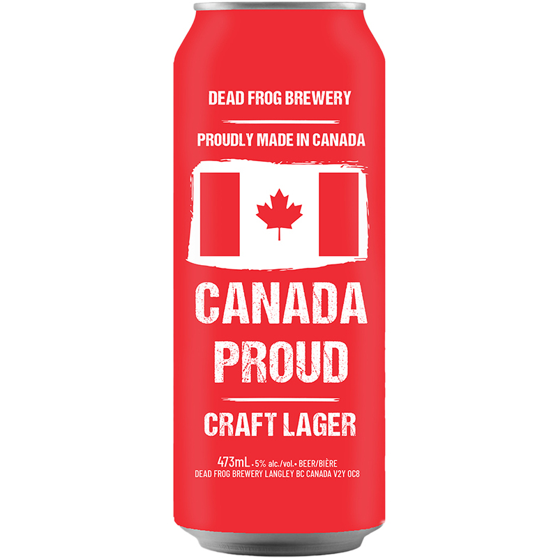 DEAD FROG - CANADA PROUD CRAFT LAGER TALL CAN Canadian Domestic Beer