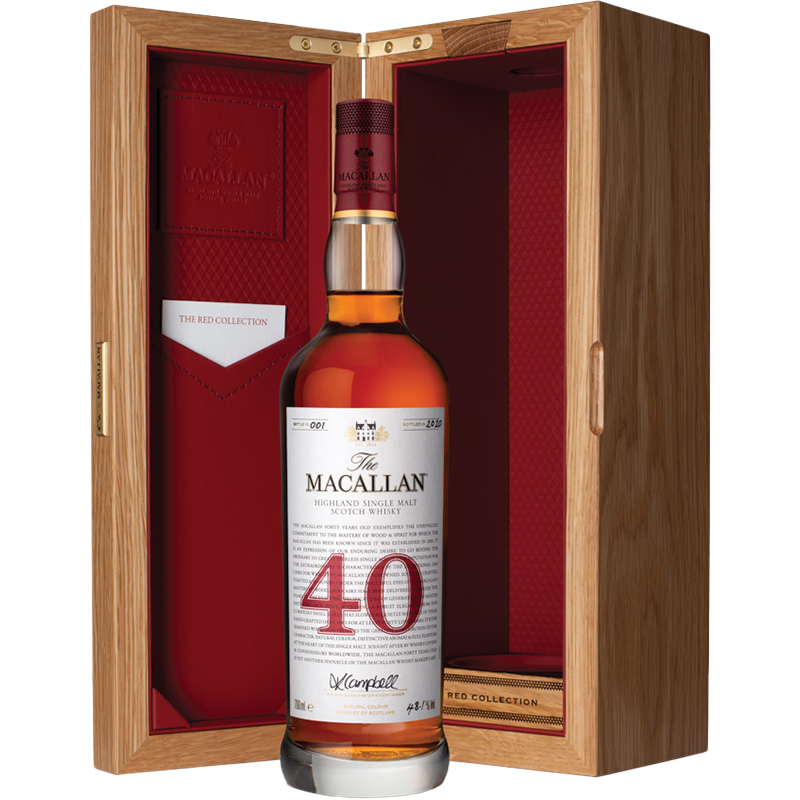 THE MACALLAN - RED COLLECTION 40 YEAR OLD Scottish Whisky / Whiskey