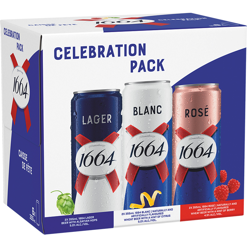 KRONENBOURG - 1664 MIXER PACK CAN Canadian Domestic Beer