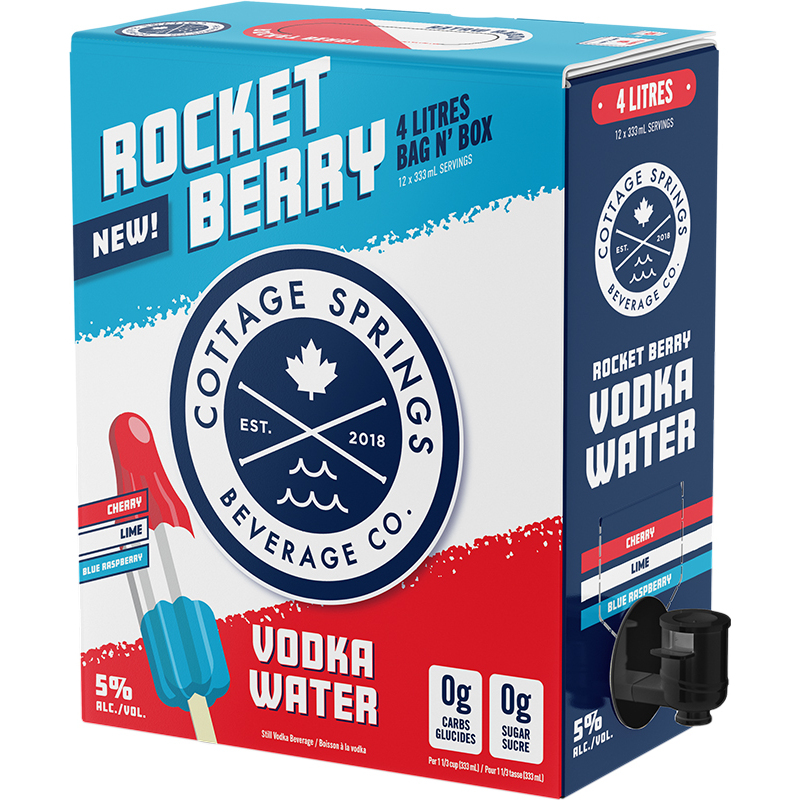 COTTAGE SPRINGS - ROCKET BERRY 4L Canadian Coolers