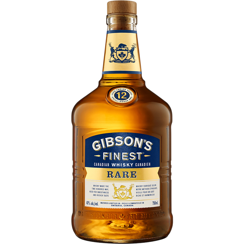 GIBSONS - FINEST RARE 12 YEAR OLD Canadian Whisky / Whiskey