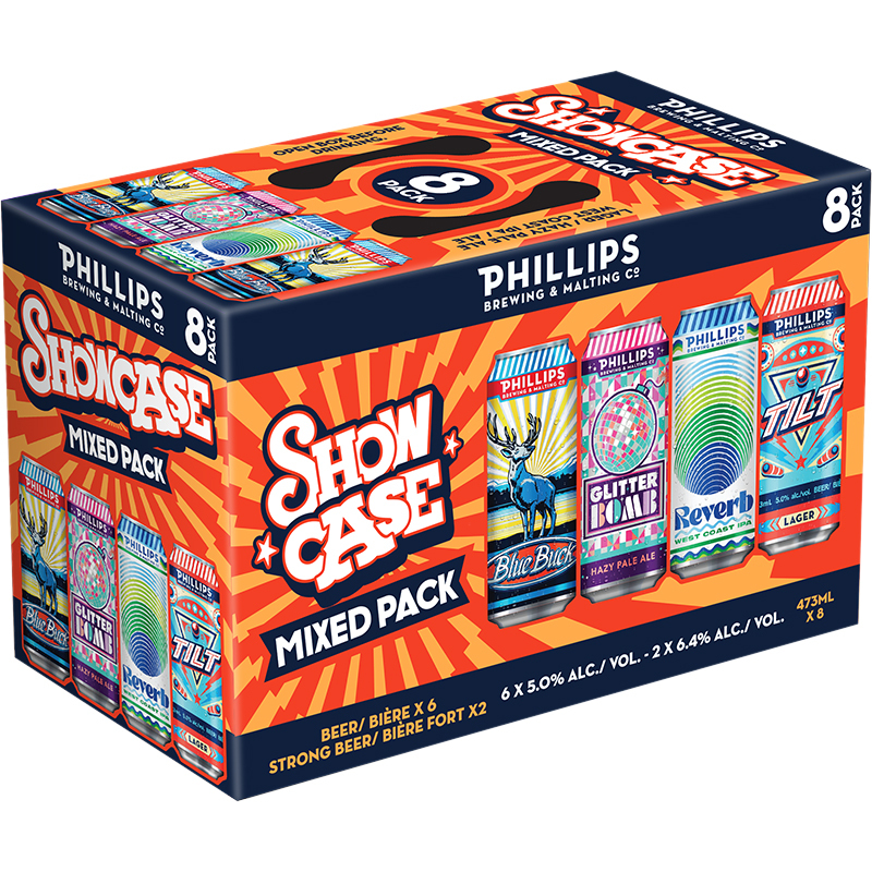 PHILLIPS BREWING - SHOWCASE TALL CAN MIX PACK Canadian Domestic Beer