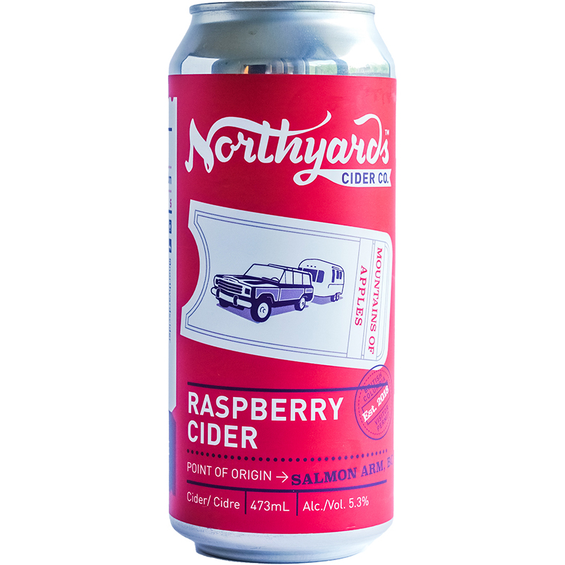 NORTHYARDS CIDER CO. - RASPBERRY CIDER TALL CAN Canadian Cider