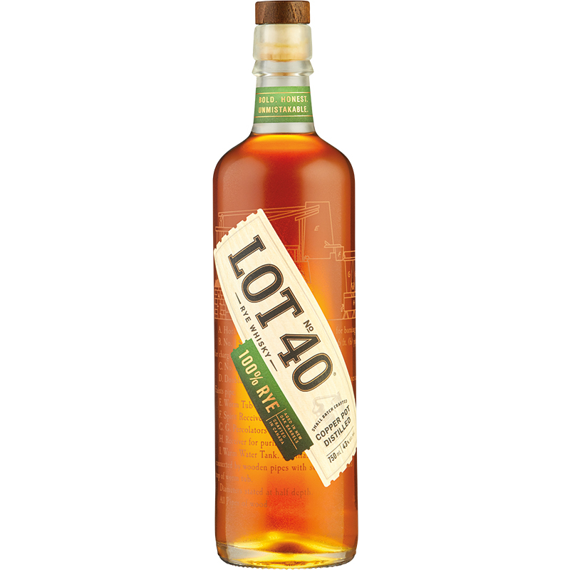 LOT NO. 40 - RYE WHISKY Canadian Whisky / Whiskey
