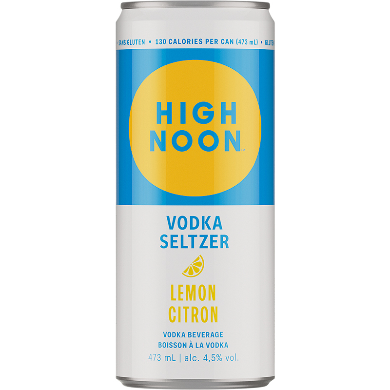 HIGH NOON - LEMON VODKA SELTZER TALL CAN American Coolers