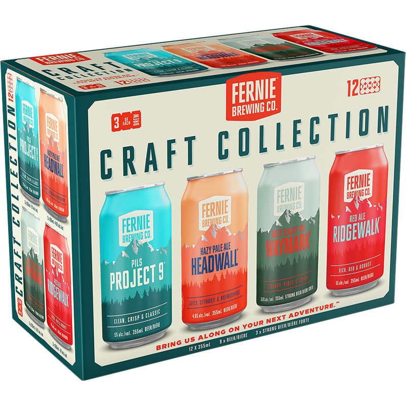 FERNIE BREWING - CRAFT COLLECTION PACK CAN Canadian Domestic Beer