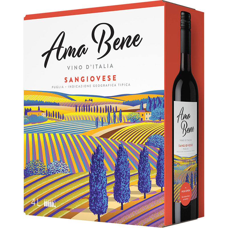 PUGLIA SANGIOVESE - AMA BENE Italian Red Wine