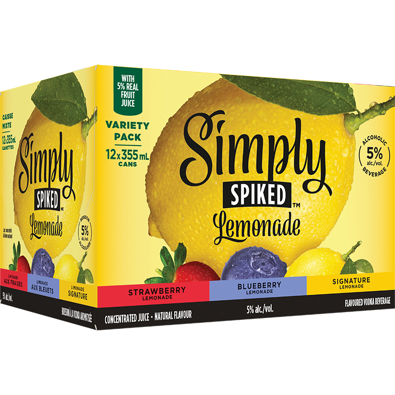 SIMPLY SPIKED - LEMONADE MIXER CAN Canadian Coolers