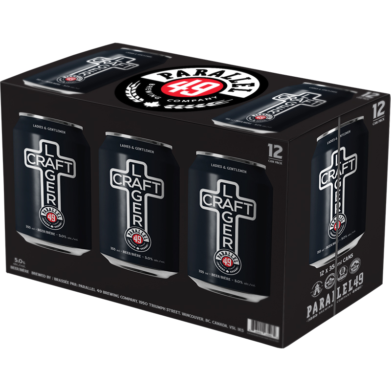 PARALLEL 49 - CRAFT LAGER CAN Canadian Domestic Beer