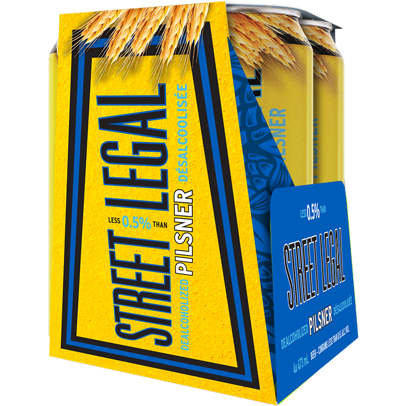 STREET LEGAL - DEALC PILSNER TALL CAN Canadian De-Alcoholized Beer