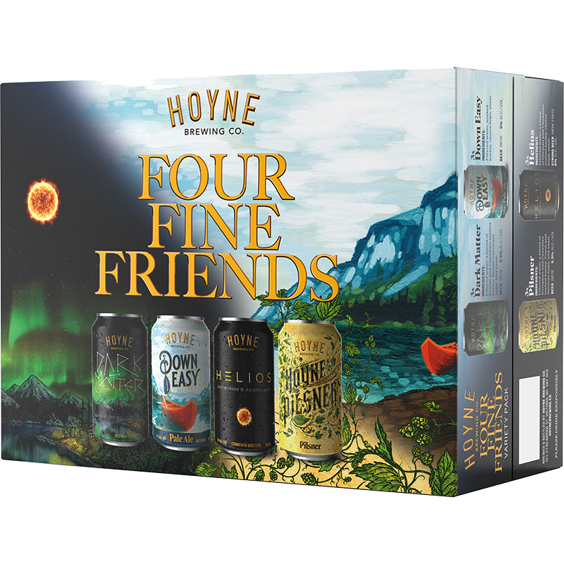 HOYNE BREWING - FOUR FINE FRIENDS MIX PACK CAN Canadian Domestic Beer