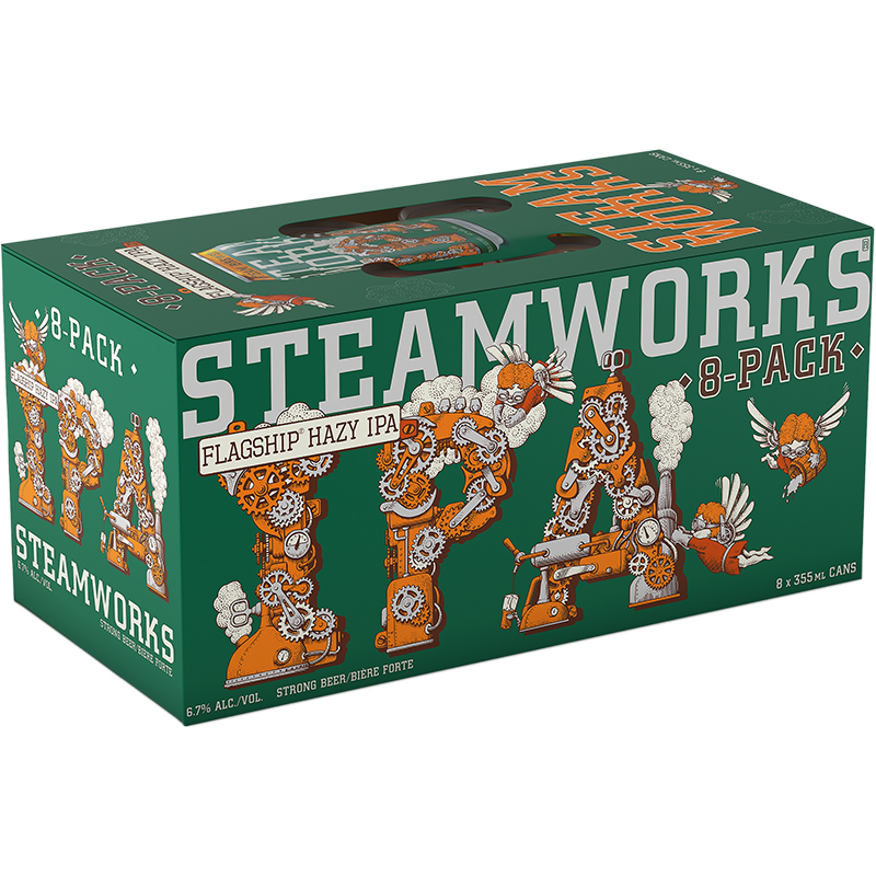 STEAMWORKS - FLAGSHIP 8 CAN Canadian Domestic Beer