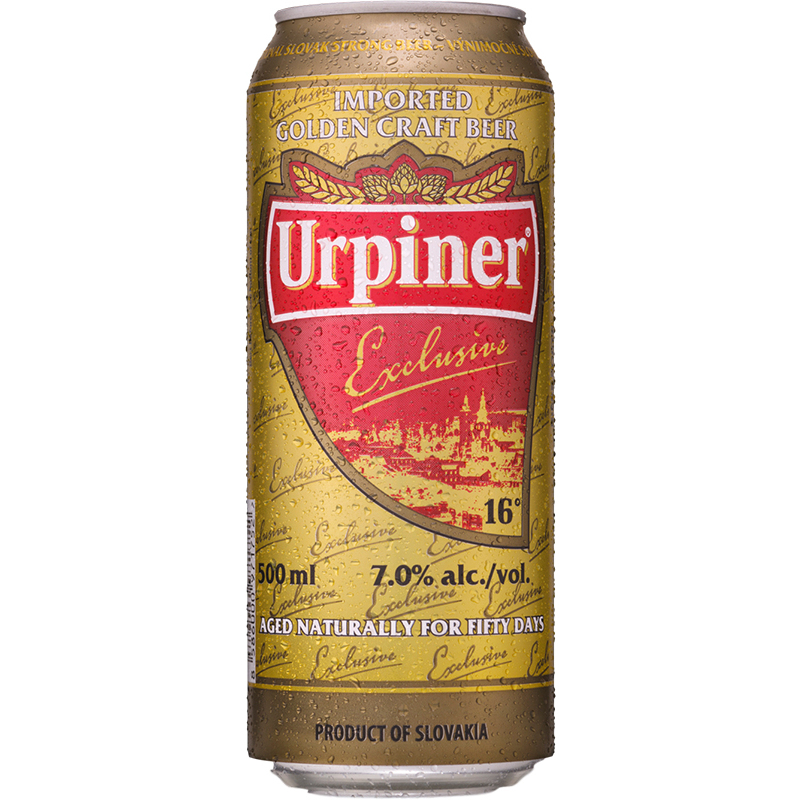 URPINER - EXCLUSIVE GOLDEN CRAFT BEER TALL CAN Slovakian Import Beer