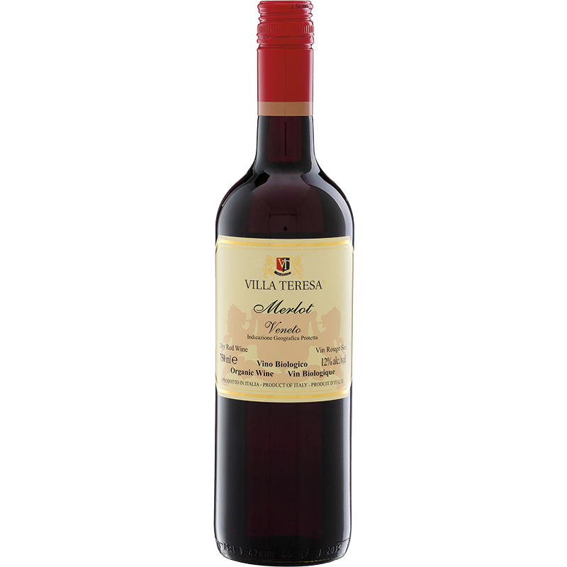 MERLOT - VILLA TERESA ORGANIC Italian Red Wine