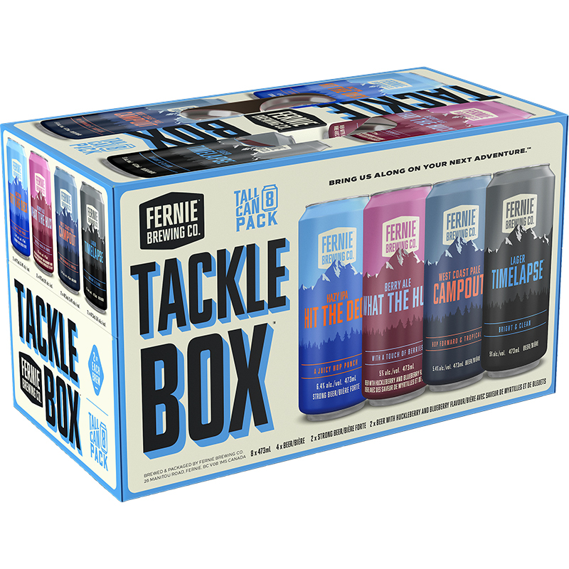 FERNIE BREWING - TACKLE BOX 8-PACK TALL CAN Canadian Domestic Beer