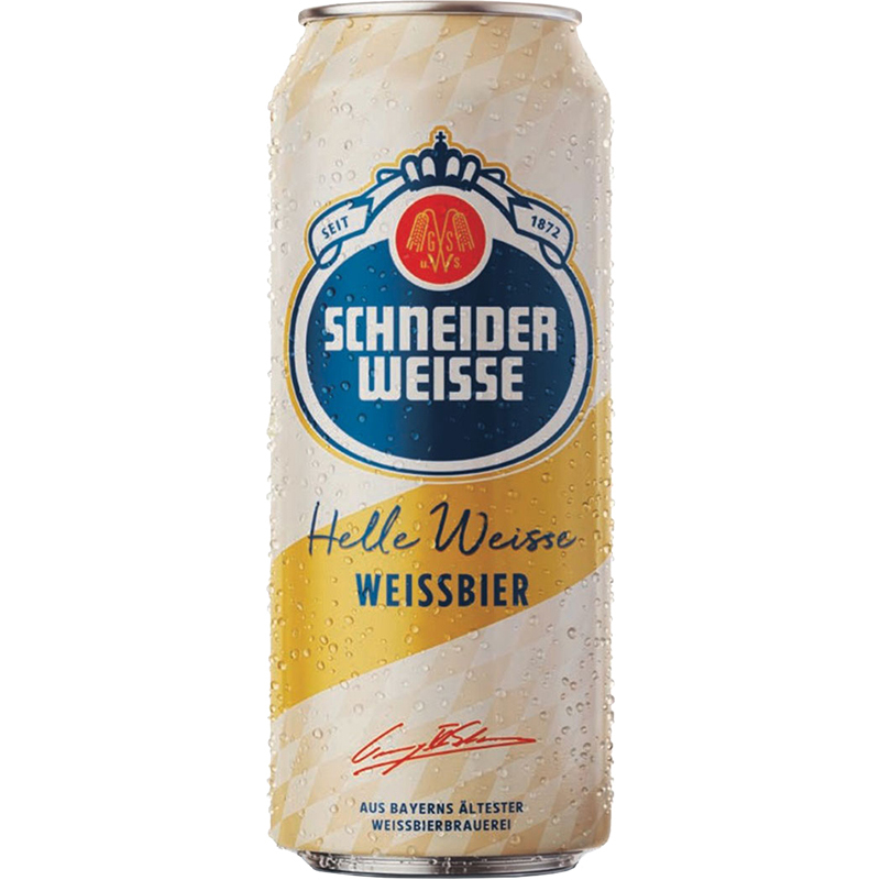 SCHNEIDER HELLE WEISSE 500ML TALL CAN German Import Beer