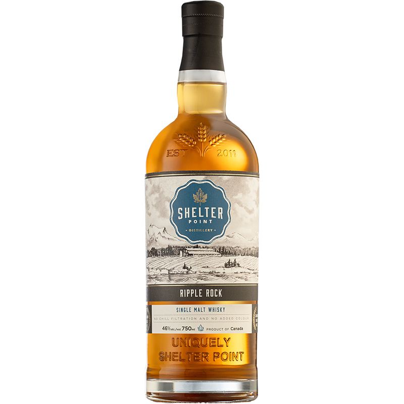 SHELTER POINT DISTILLERY - RIPPLE ROCK WHISKY Canadian Whisky / Whiskey