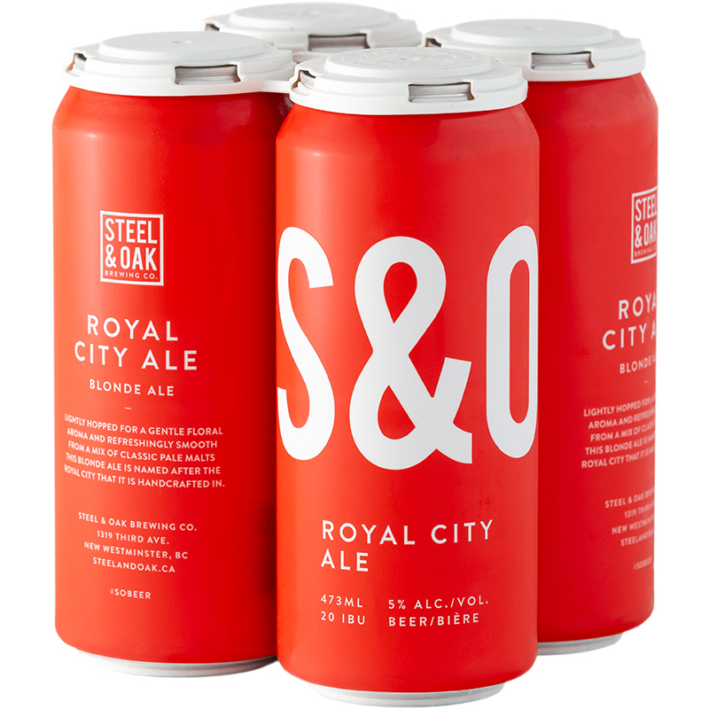 STEEL & OAK - ROYAL CITY ALE CAN Canadian Domestic Beer