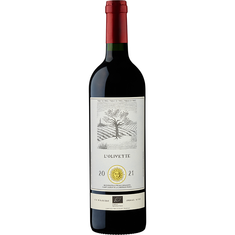 PAYS D'OC ROUGE - L'OLIVETTE ORGANIC French Red Wine