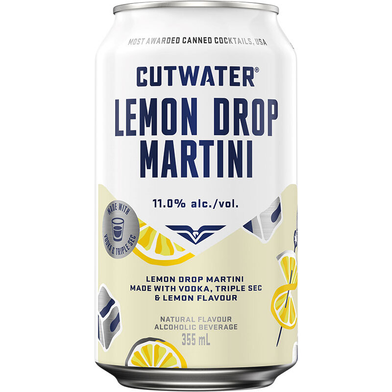 CUTWATER - LEMON DROP MARTINI CAN Canadian Coolers